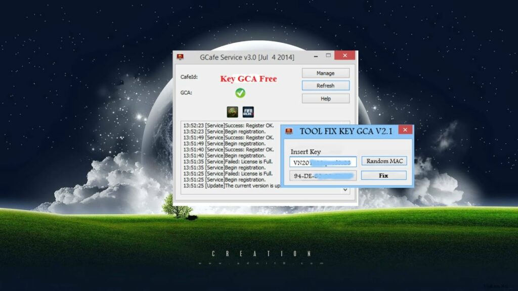 Chia sẻ key gcafe mới nhất 2021 và cách cài đặt chi tiết